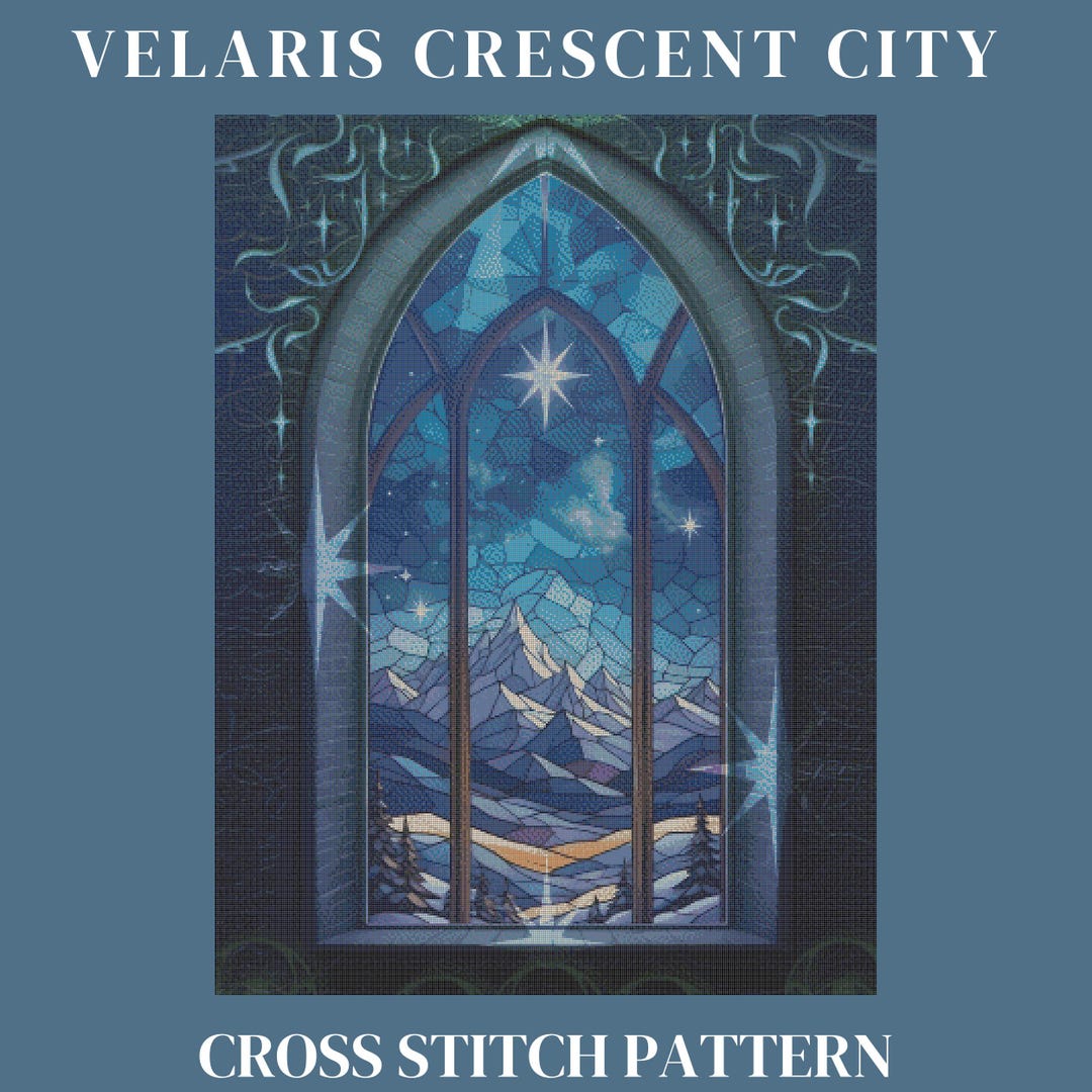 Crescent City Inspired Velaris Cross Stitch Pattern PDF Digital ...