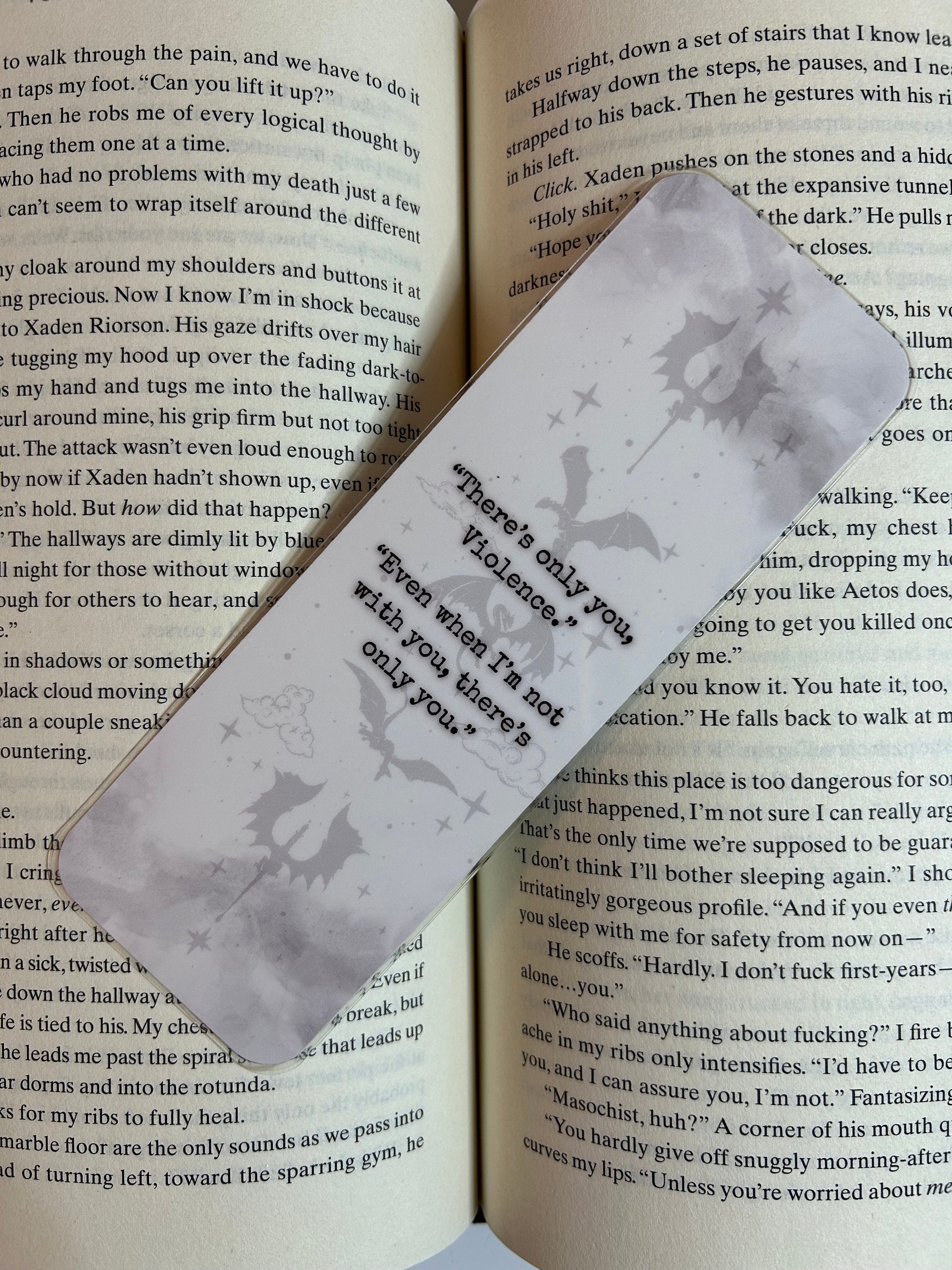 There’s Only You, Violence Bookmark - Romantasy Bookmark | Enemies to ...