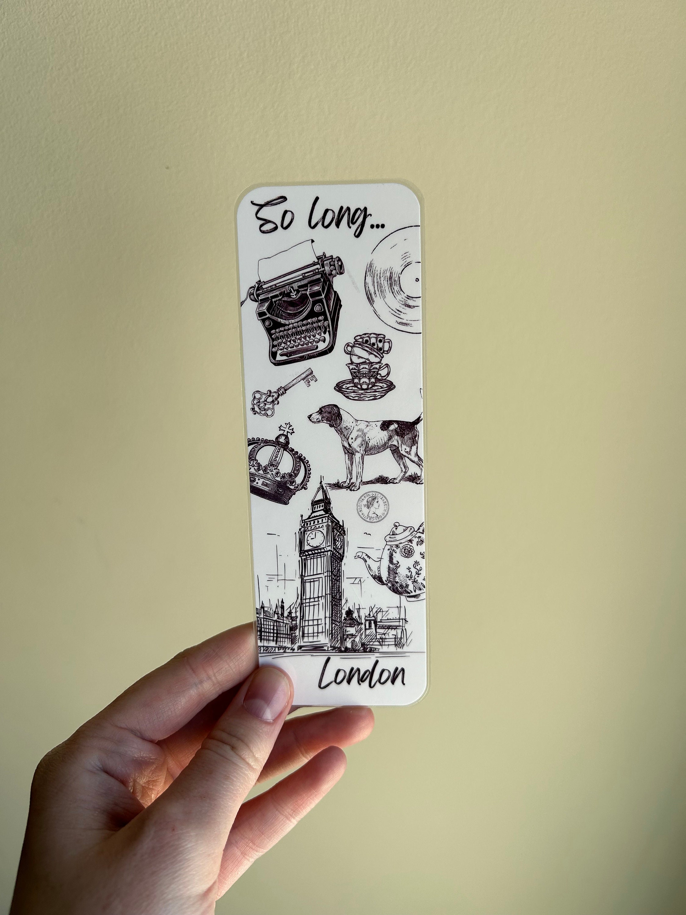 So Long Bookmark Tortured Poet Bookmark London Inspired TTPD Bookmark ...