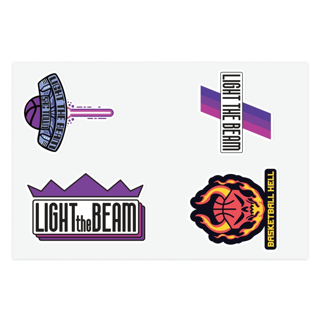 Sacramento Basketball Sticker Pack - Etsy