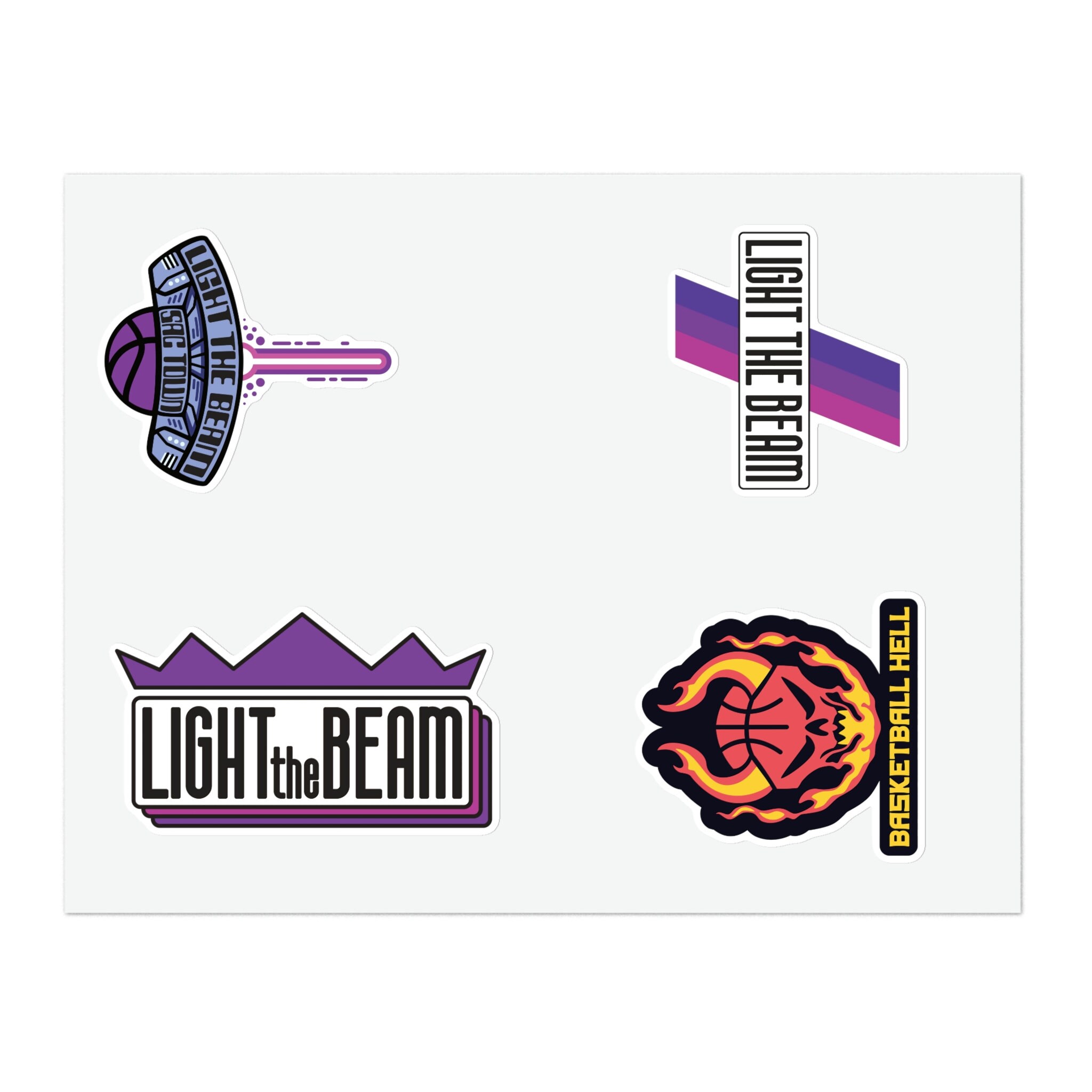 Sacramento Basketball Sticker Pack - Etsy