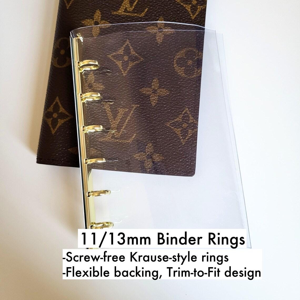 A7 Slim Ring Binder Adapter for LV Passport Cover Holder, 11mm, 13mm ...