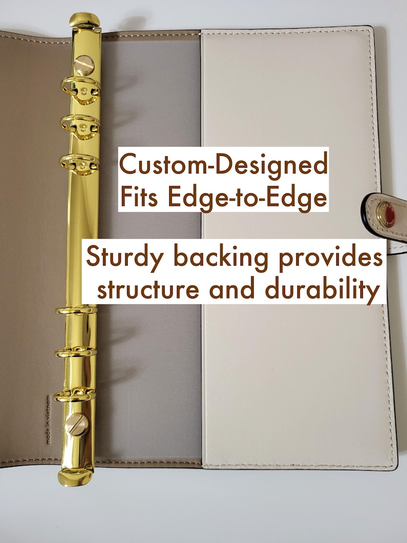 A5 Ring Binder for Coach Notebook Insert, Agenda Slim Rings Converter ...