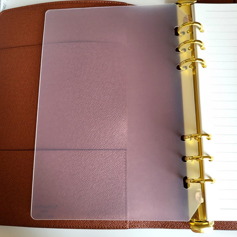 20/30mm A5 Ring Binder for LV Desk Agenda Louis Vuitton Insert, Gold ...