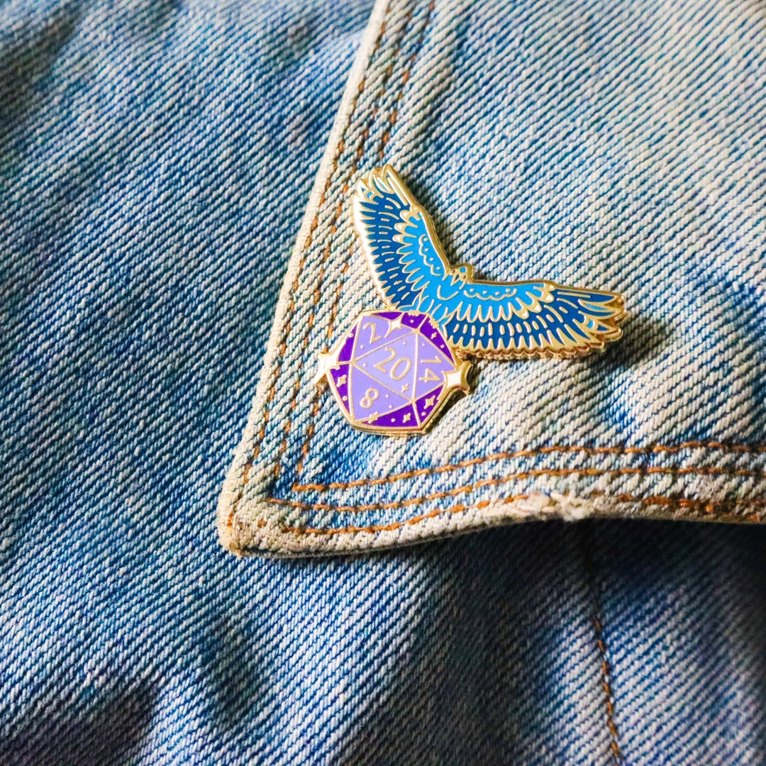 DND/TTRPG D20 Hawk Enamel Pin Fantasy Familiar With Stat Block - Etsy