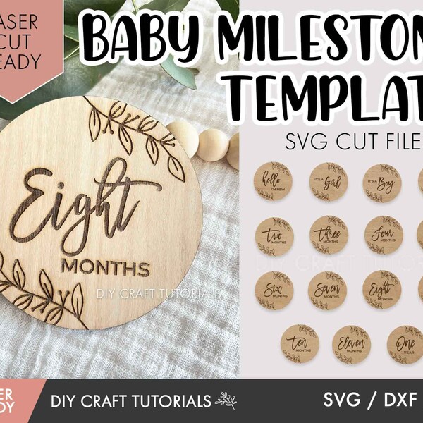 Baby Monthly Milestone Svg - Etsy