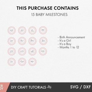 Wooden Milestone Disc Svg Boho Flower Milestone SVG - Etsy