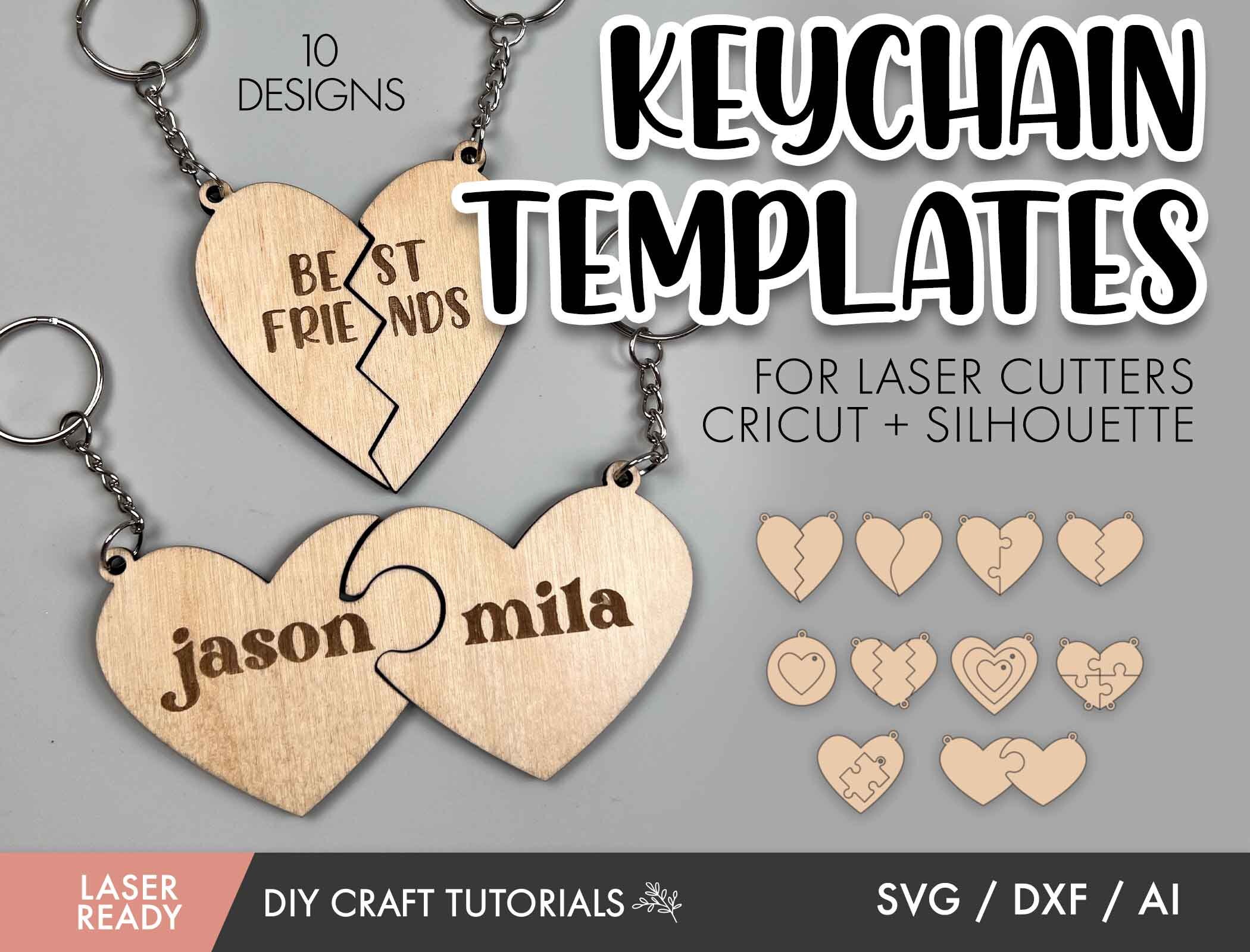 Laser Cut Keychain Best Friends Keychain Svg Couples - Etsy