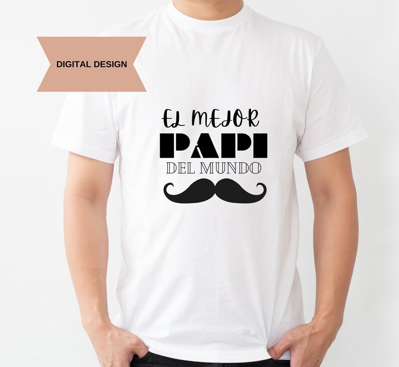 El Mejor Papi Del Mundo Digital Design// SVG PNG PDF Digital - Etsy