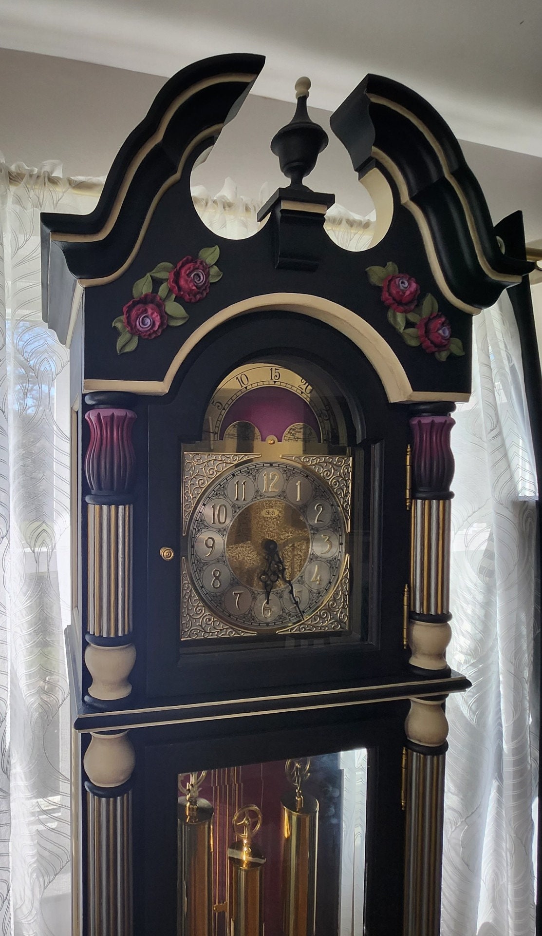 Hand-painted Grandfather Clock - Etsy