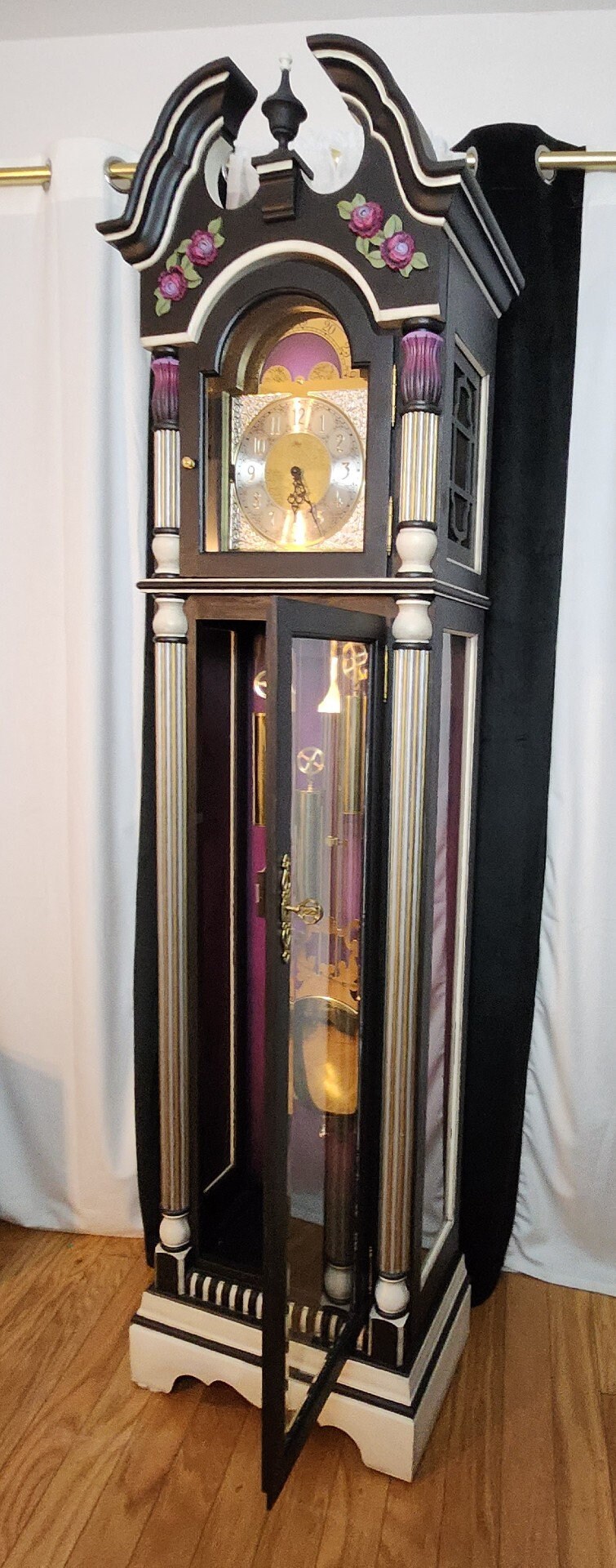 Hand-painted Grandfather Clock - Etsy