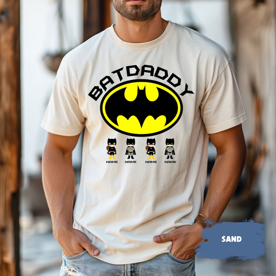 Batman Fathers Day Shirt, Personalized Batman Shirt, Custom Bat Daddy ...