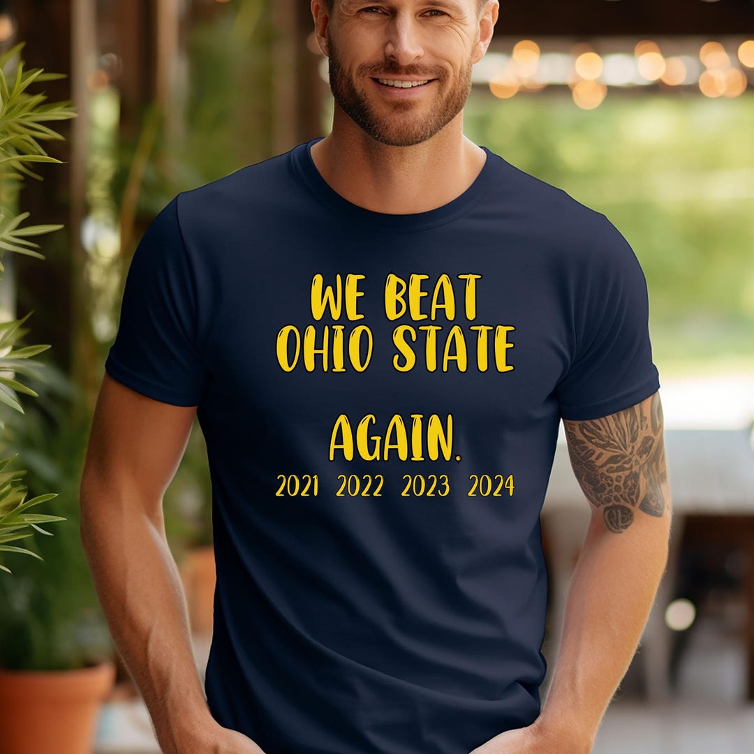 University of Michigan We Beat Ohio State Again Hoodie Wolverine T ...