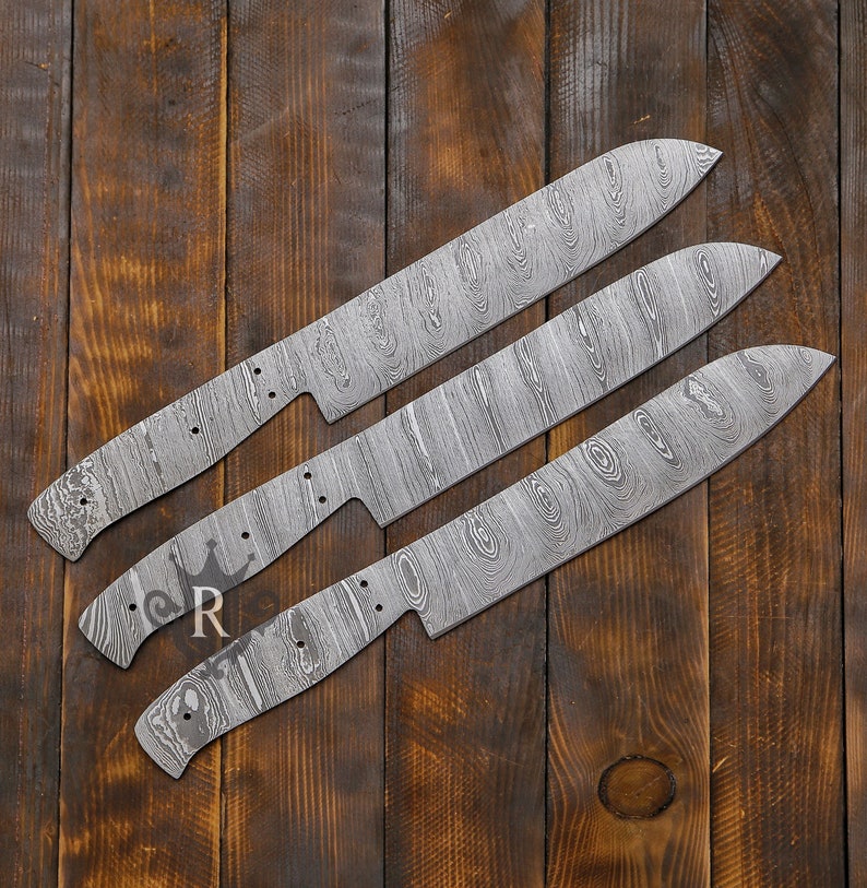 Kitchen Knife Custom Made Hand Forged Damascus Steel Chef Knife Blank ...