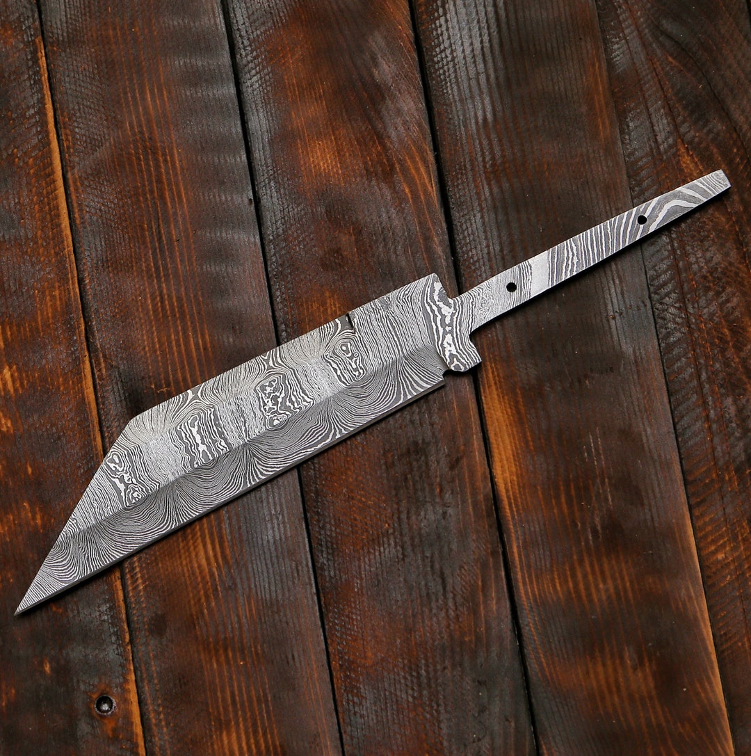 Viking Seax Knife Custom Made Hand Forged Damascus Steel Hunting Knife ...