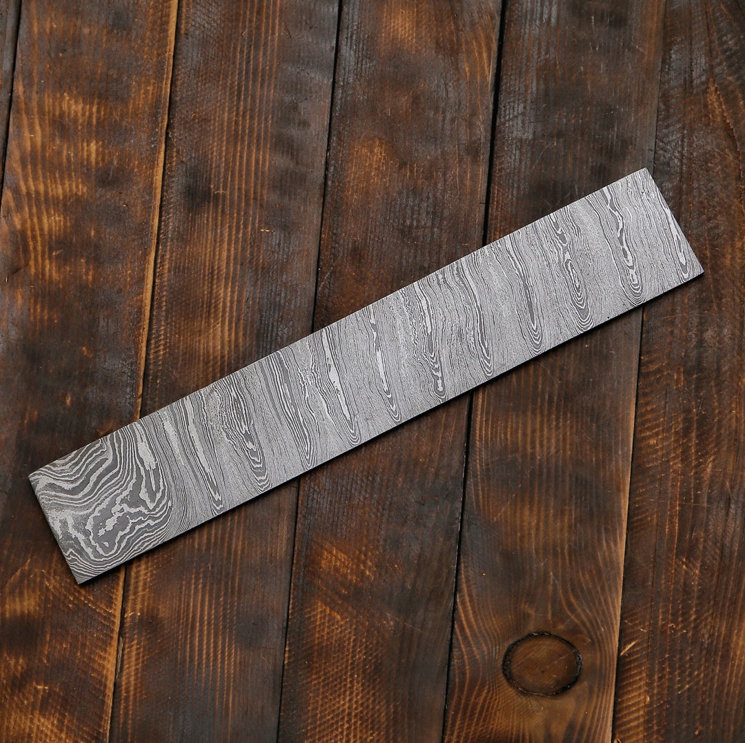 Damascus Billet 10 Inch Long Damascus Billet Blank Knife Making ...