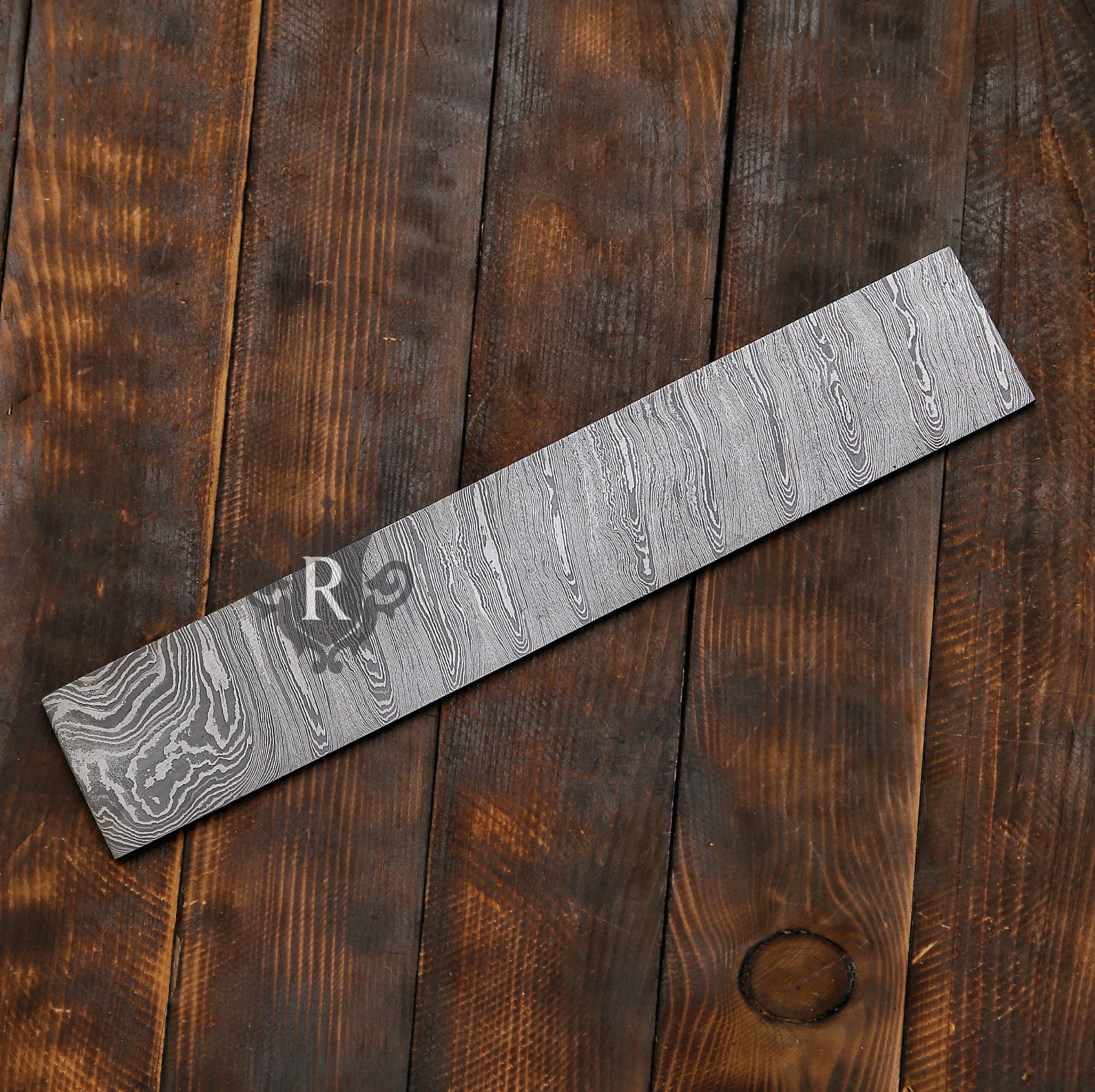 Damascus Billet 10 Inch Long Damascus Billet Blank Knife Making ...