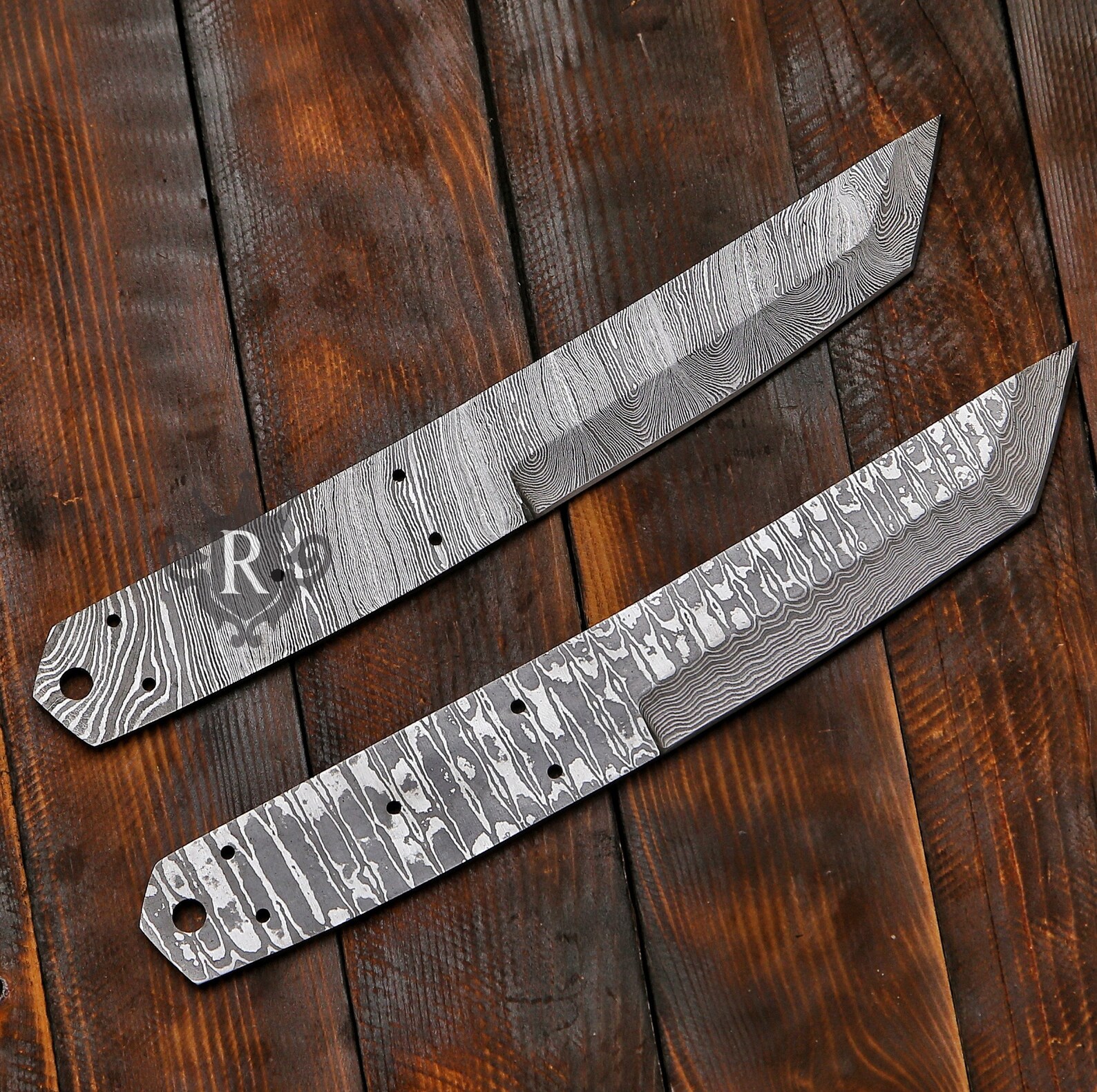 Tanto Knife Custom Made Hand Forged Damascus Steel Hunting Knife Blank ...