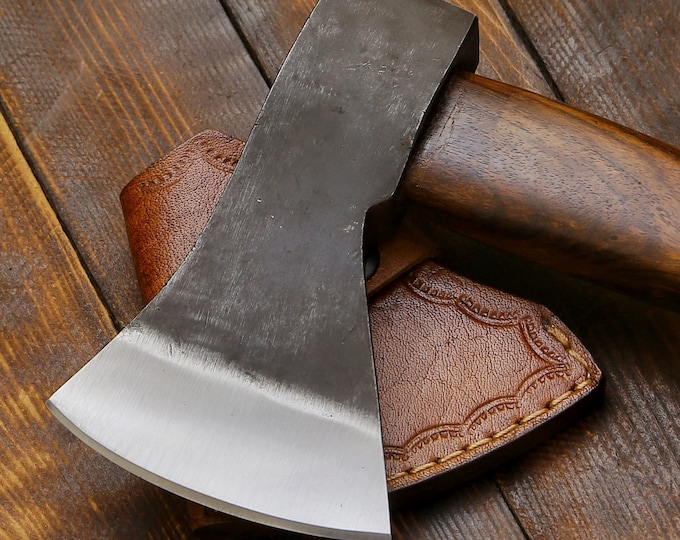 Gift for Men Viking Axe Handmade 5160 Spring Steel Forged Hatchet ...