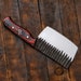 Custom Made Meat Cleaver Hand Forged High Carbon Steel Kitchen Knife ...