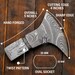 Viking Axe Head Custom Made Hand Forged Damascus Steel Viking Axe Head ...