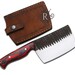 Custom Made Meat Cleaver Hand Forged High Carbon Steel Kitchen Knife ...