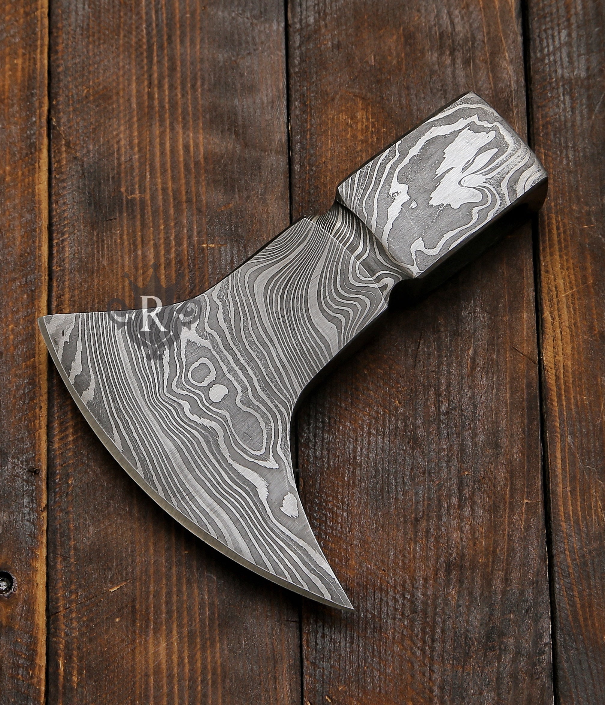 Viking Axe Head Custom Made Hand Forged Damascus Steel Viking Axe Head ...
