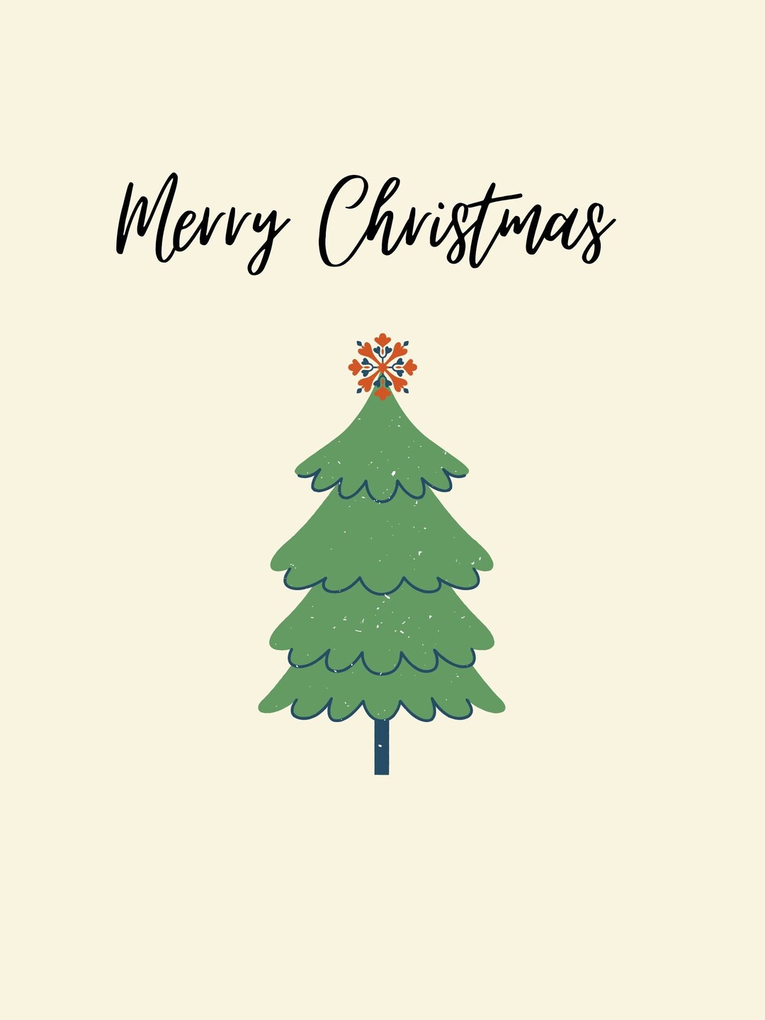 Christmas Tree Poster Etsy