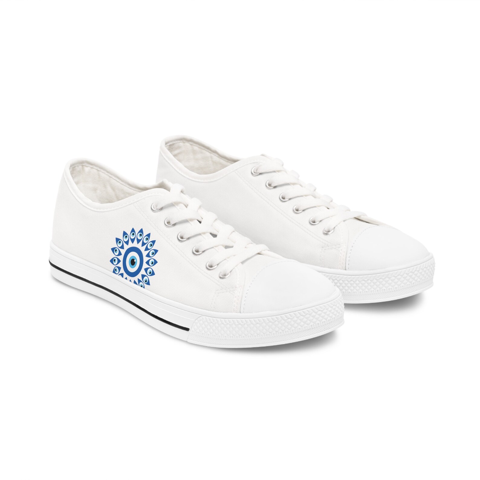 Evil Eye “don’t Nazar Me” Shoes- Evil Eye Design Men’s or Women’s Low ...