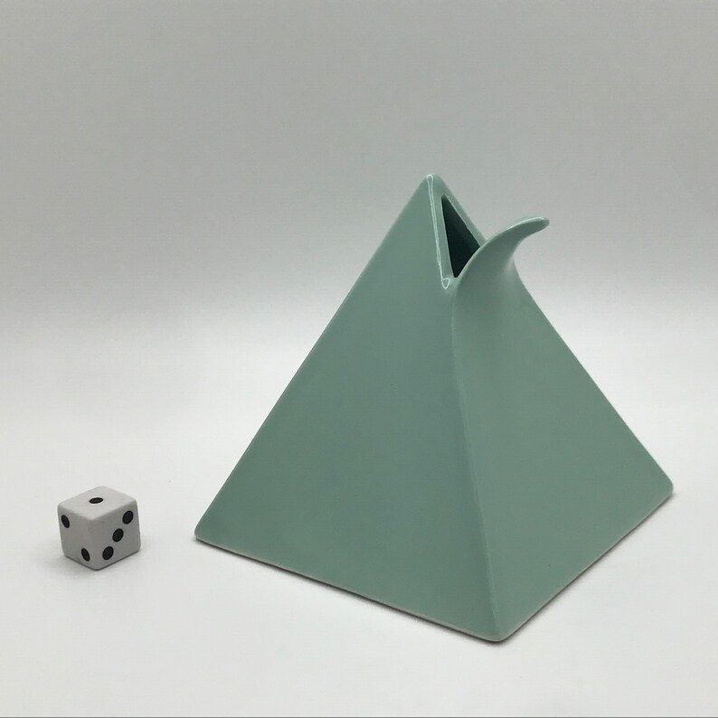 Avant-garde 1980s Pyramid Vase Designed by Ceramicist Helena Uglow for ...