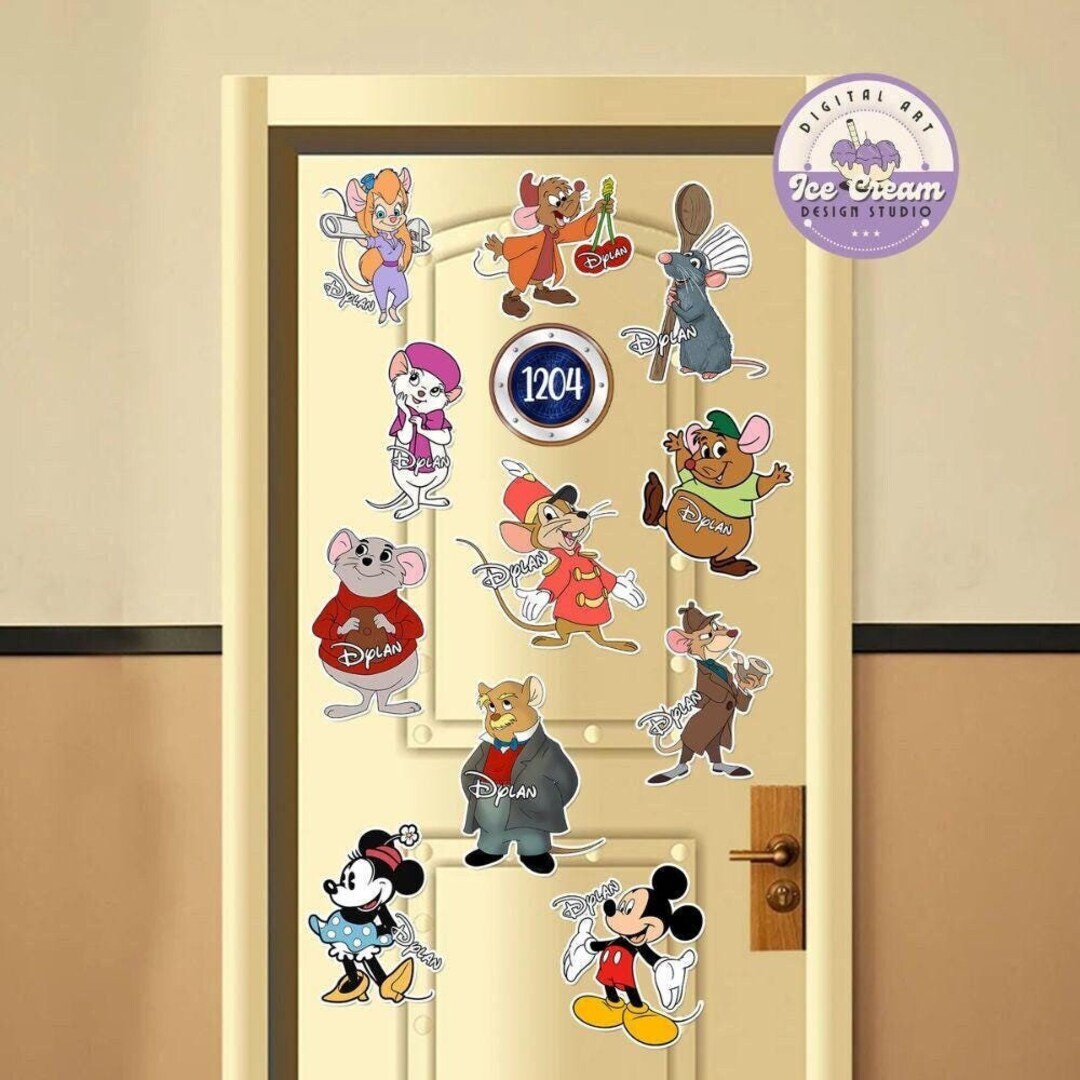 Personalized All Mouse Characters Disney Cruise Magnet, Mickey Minnie ...