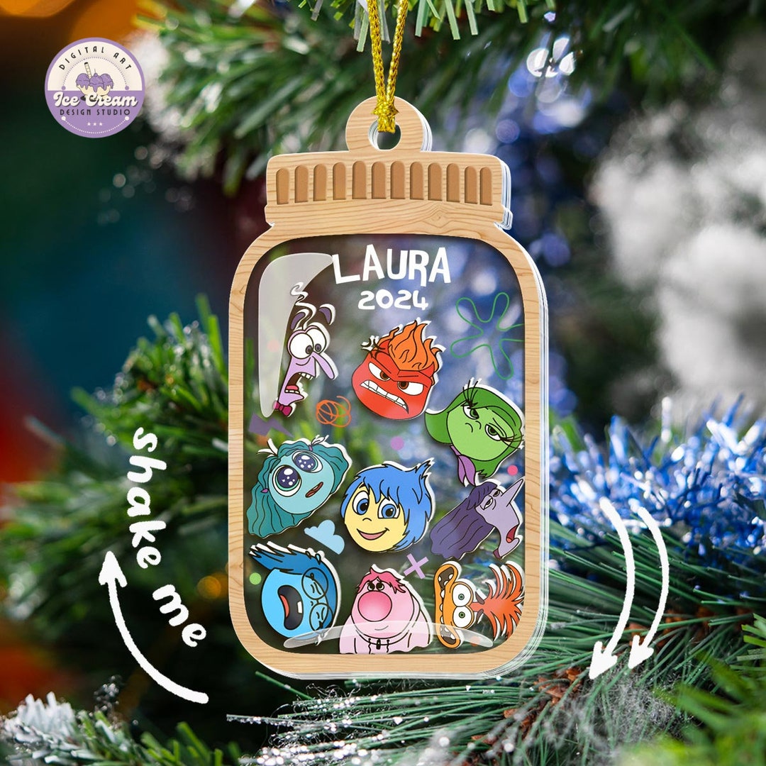 Personalized Inside Out Christmas Ornament, It's Okay to Feel All the ...
