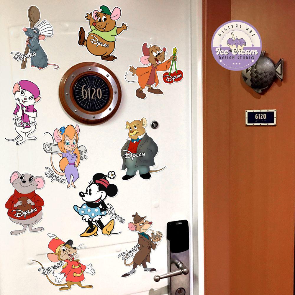 Personalized All Mouse Characters Disney Cruise Magnet, Mickey Minnie ...