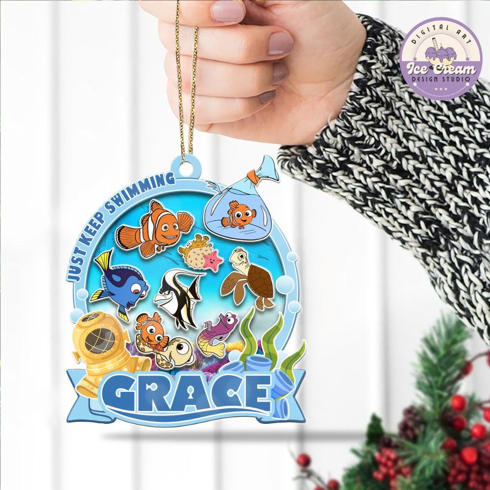 Personalized Disney Finding Nemo Christmas Ornament, Marlin Nemo ...