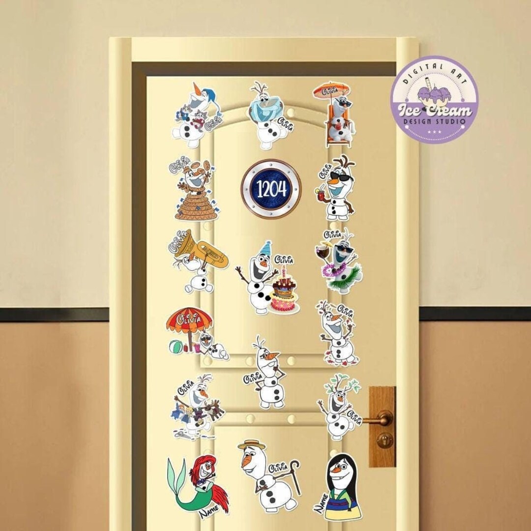 Personalized Disney Frozen Olaf Cruise Magnet, Olaf Birthday Boy ...