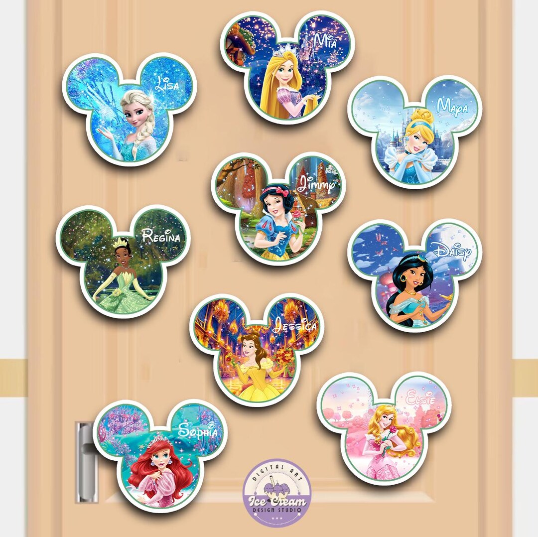 Personalized Disney Princess Cruise Door Magnet, Disney Girls Cruise ...