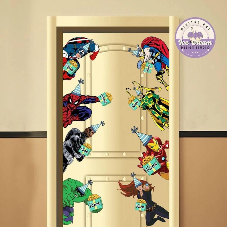 Personalized Super Heroes Birthday Disney Cruise Magnet Marvel Day at ...