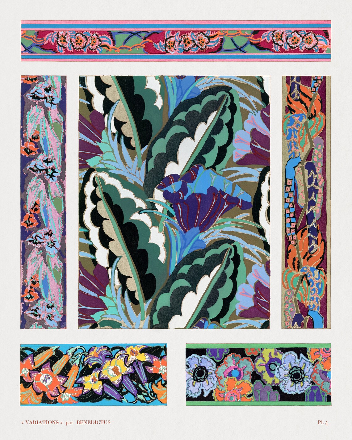 Vintage Geometric Floral Motifs Svg Png Jpeg Eps and Dfx. - Etsy