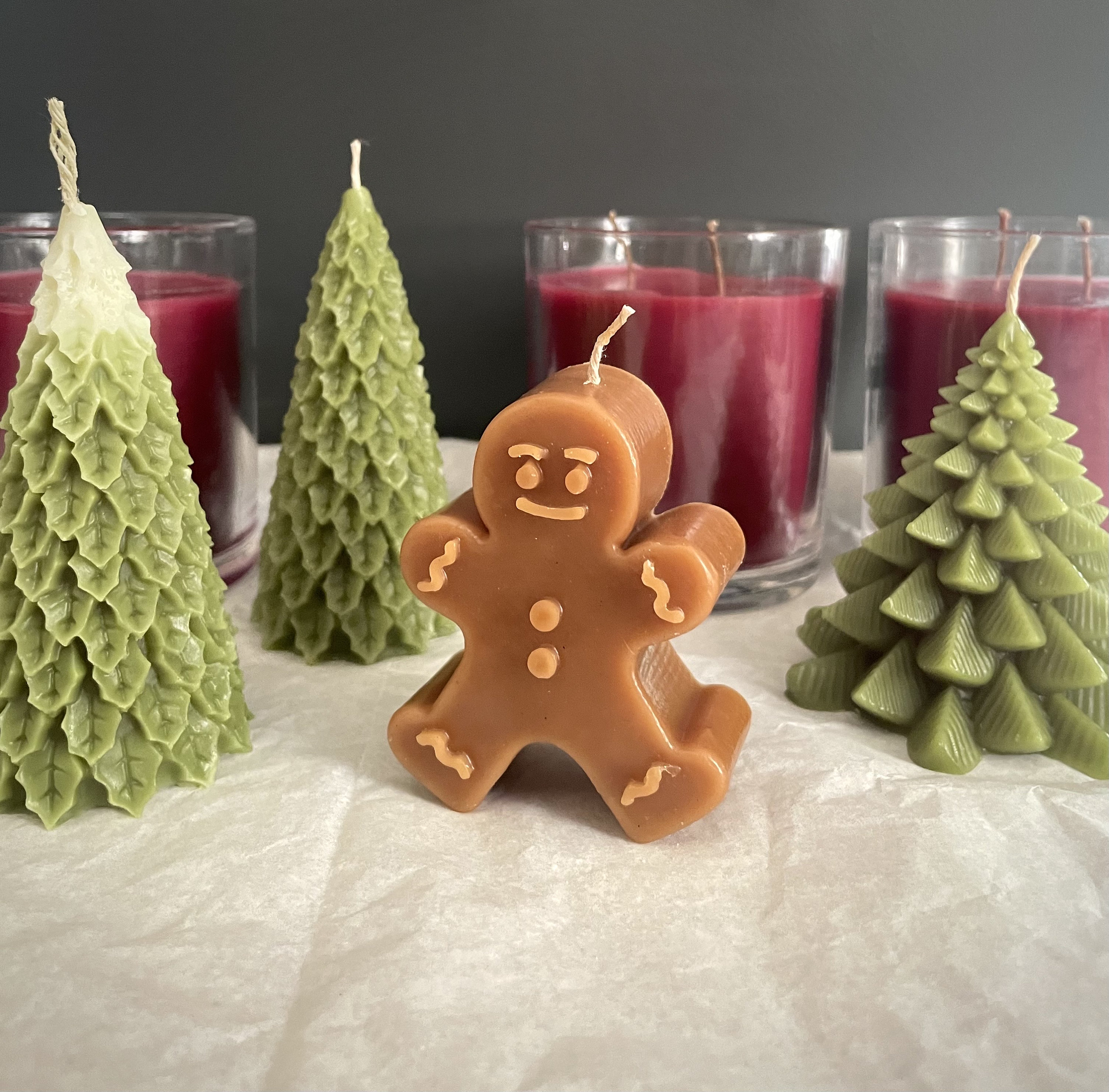 Gingerbread Man Candle - Etsy