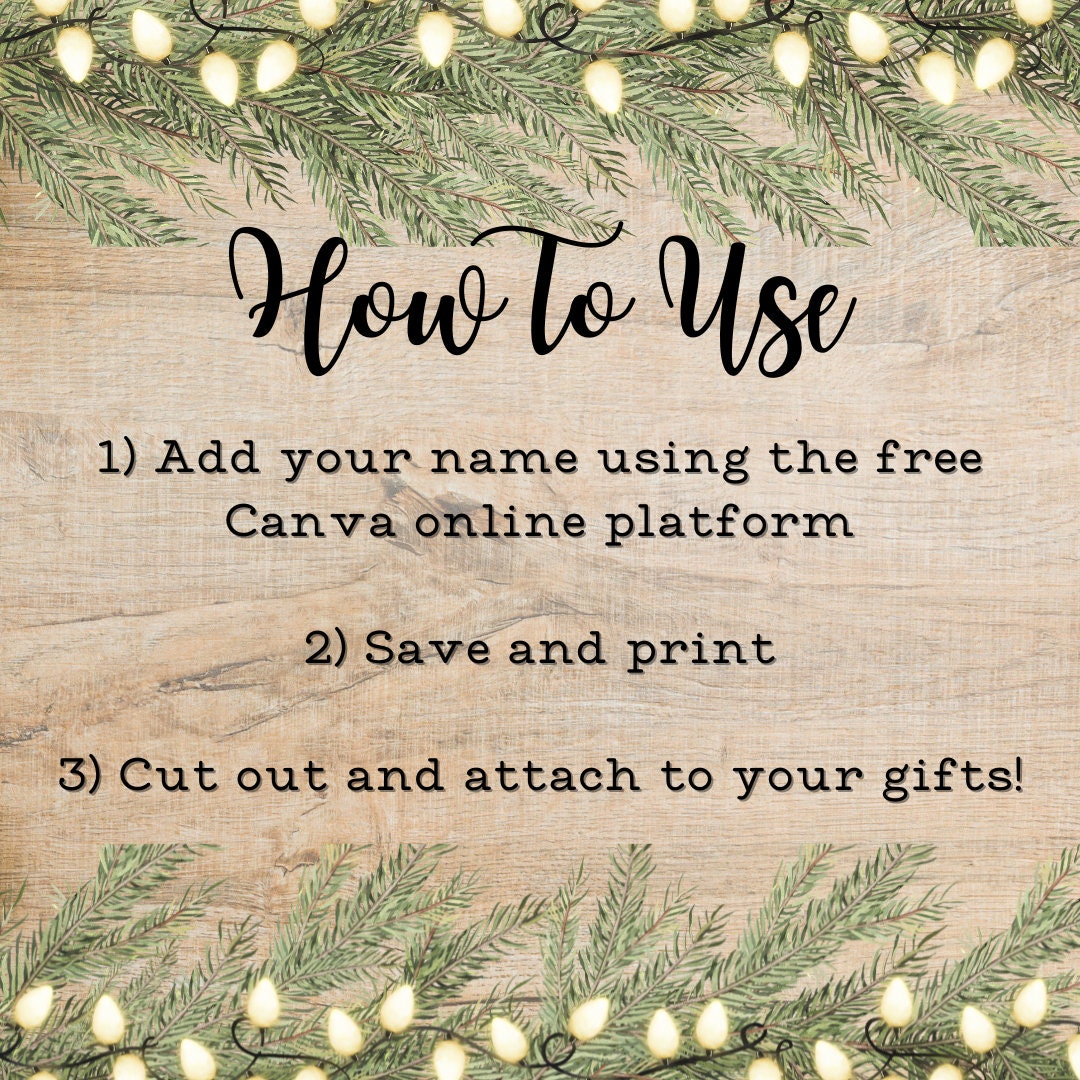 Editable Christmas Gift Tags Printable Tags With Cute Penguin - Etsy