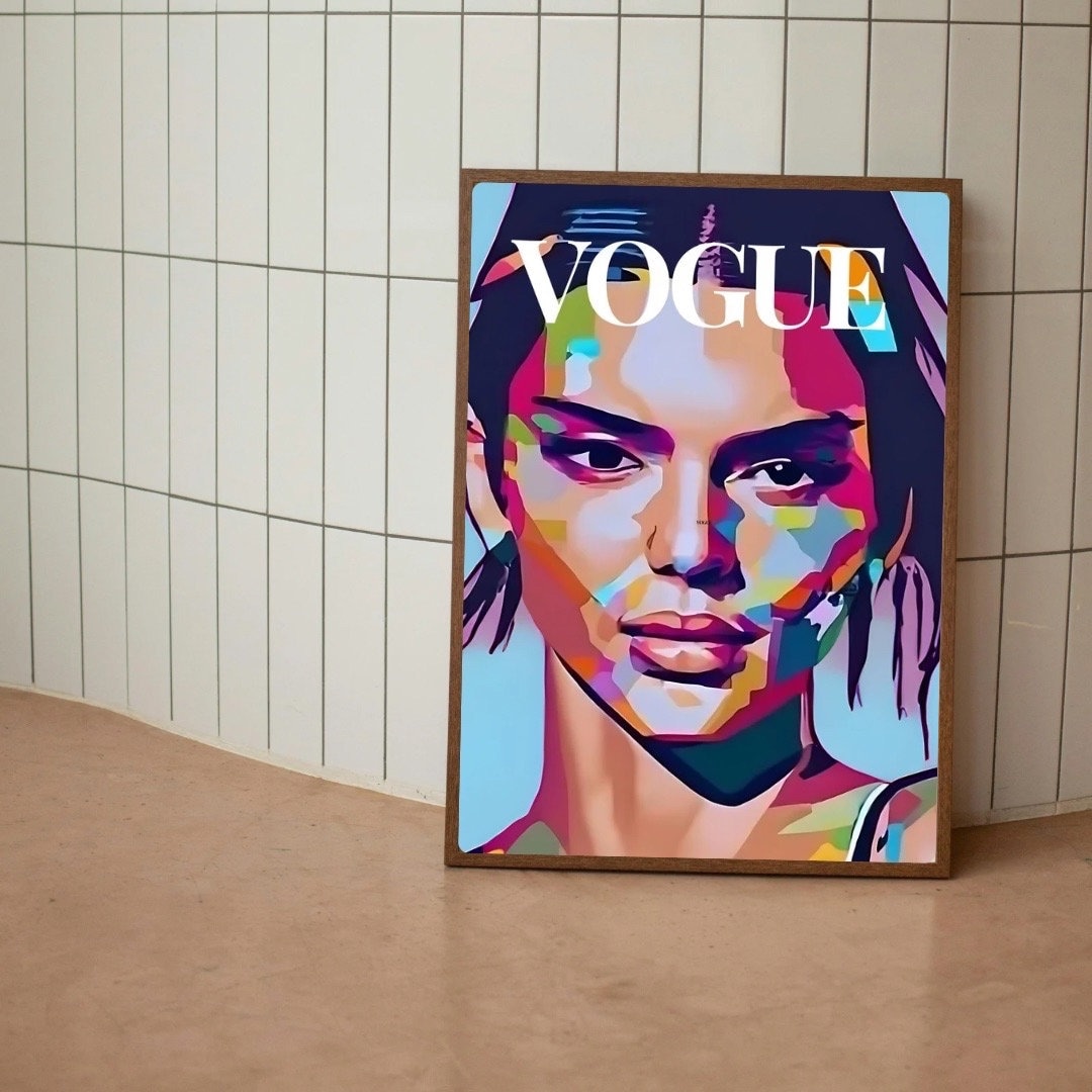 Kendall Jenner Poster, Trendy Home Decor, Fashion Wall Art, Fashion ...