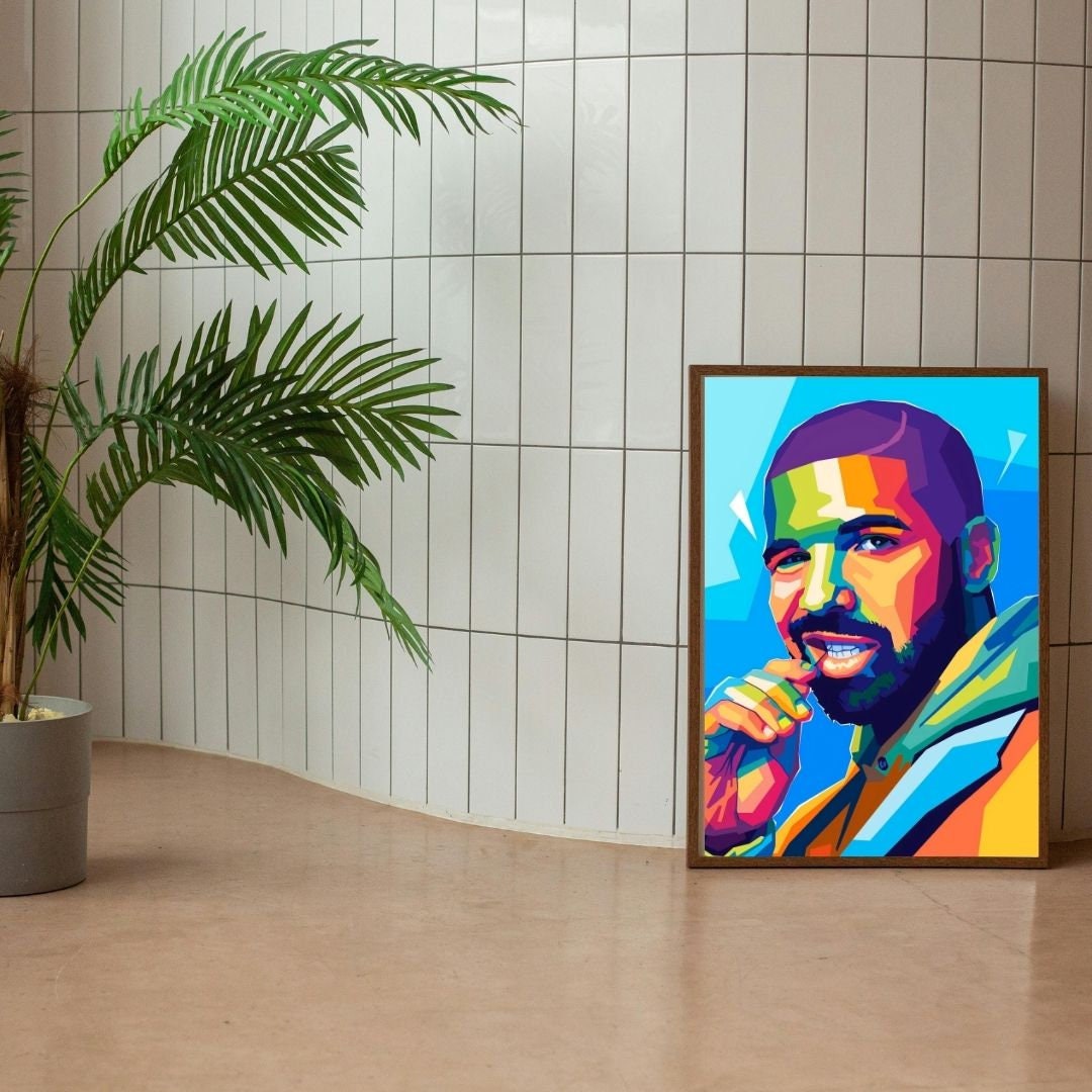 Drake Digital Print Hype Beast Poster, Poster Drake, OVO Poster, Drake ...