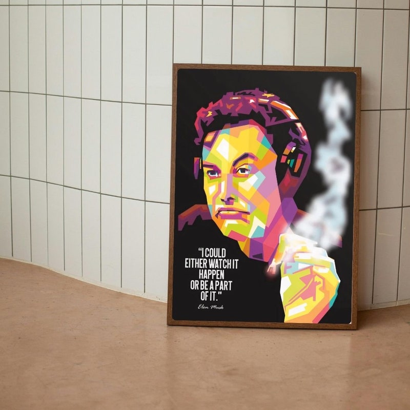 Elon Musk Poster - Etsy