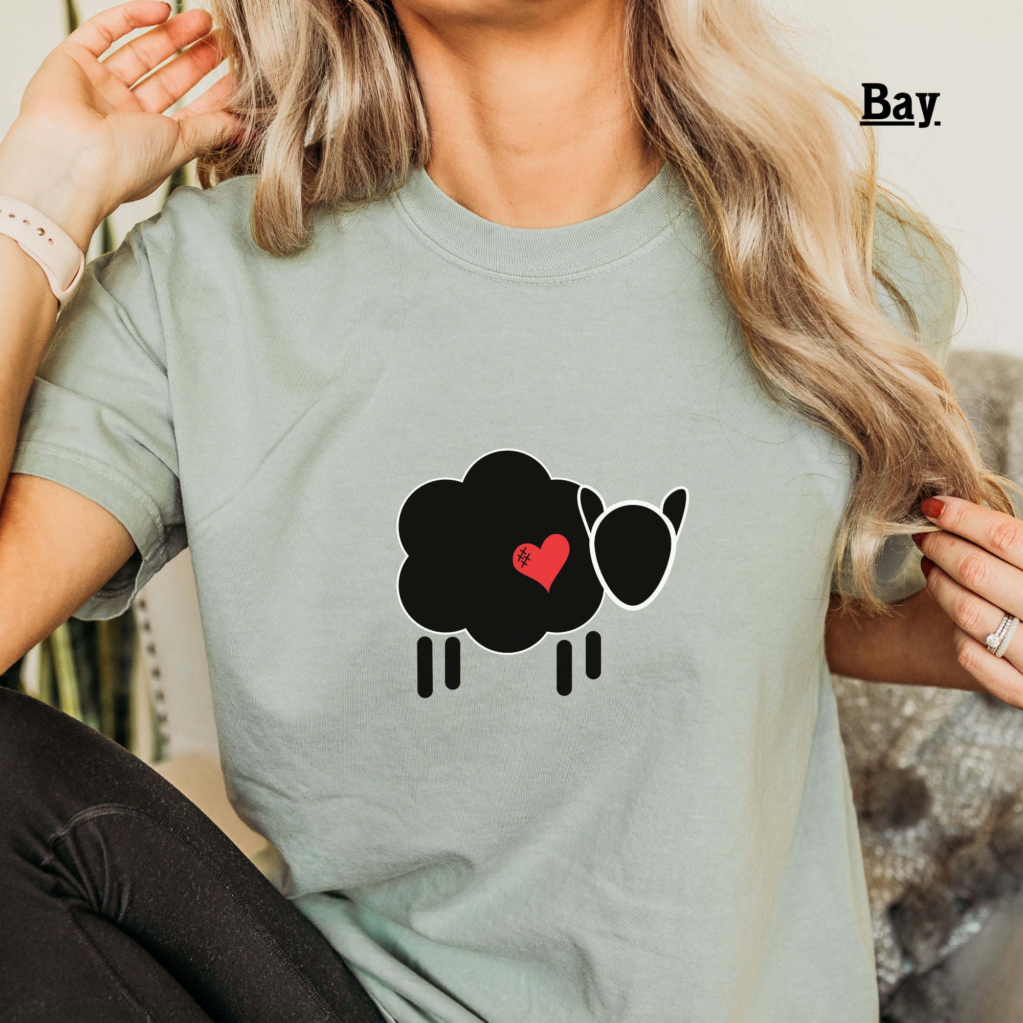 Minimalist Black Sheep Oversized Tshirt Comfort Colors Black - Etsy