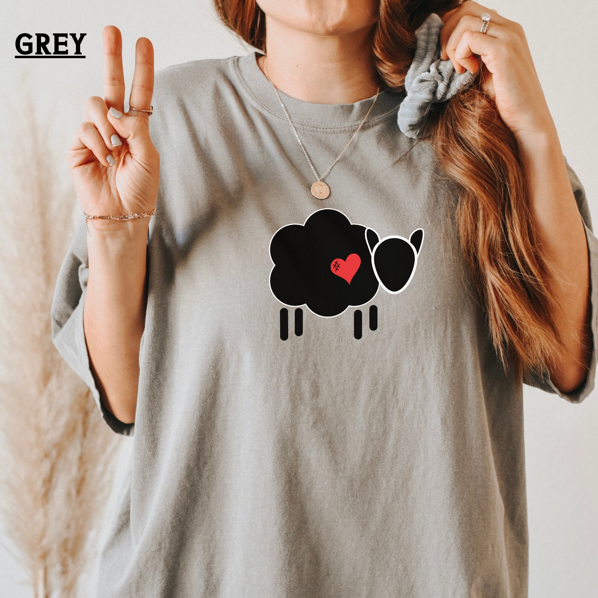 Minimalist Black Sheep Oversized Tshirt Comfort Colors Black - Etsy