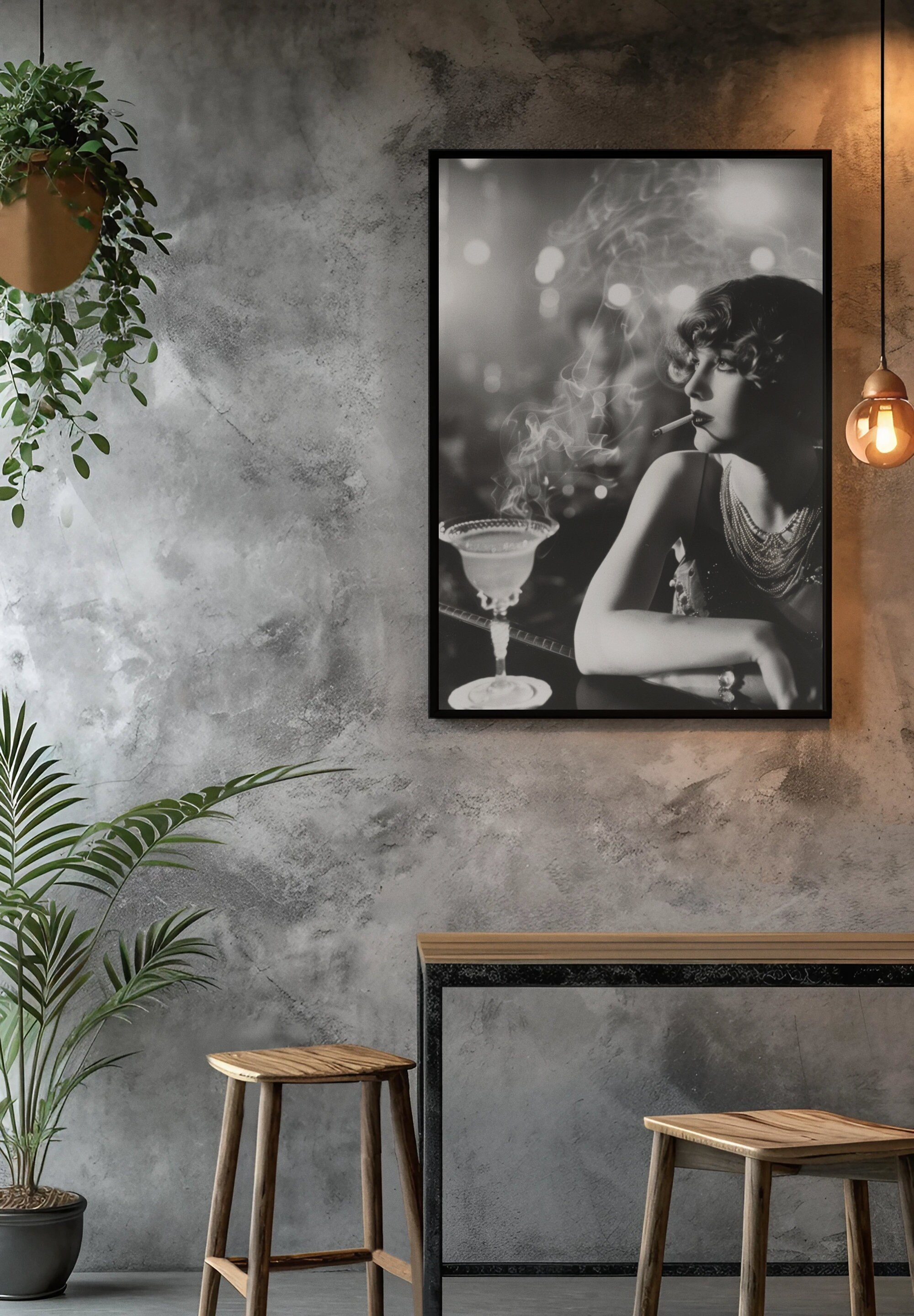 Elegance of the Roaring Twenties Matte Canvas Print: Flapper Era ...