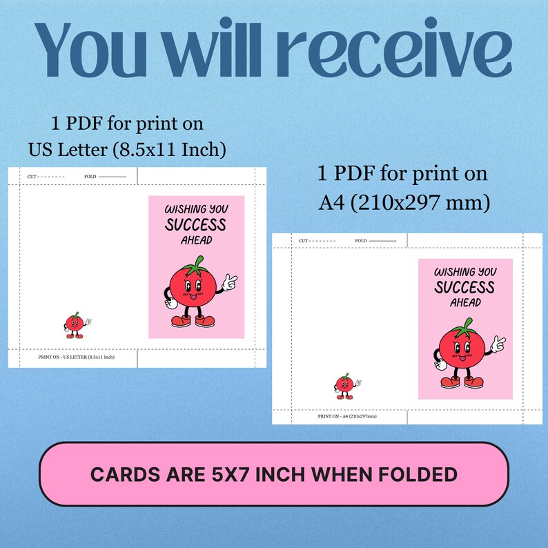 Cute Farewell Card Printable for Coworker, Wishing You Success Ahead ...