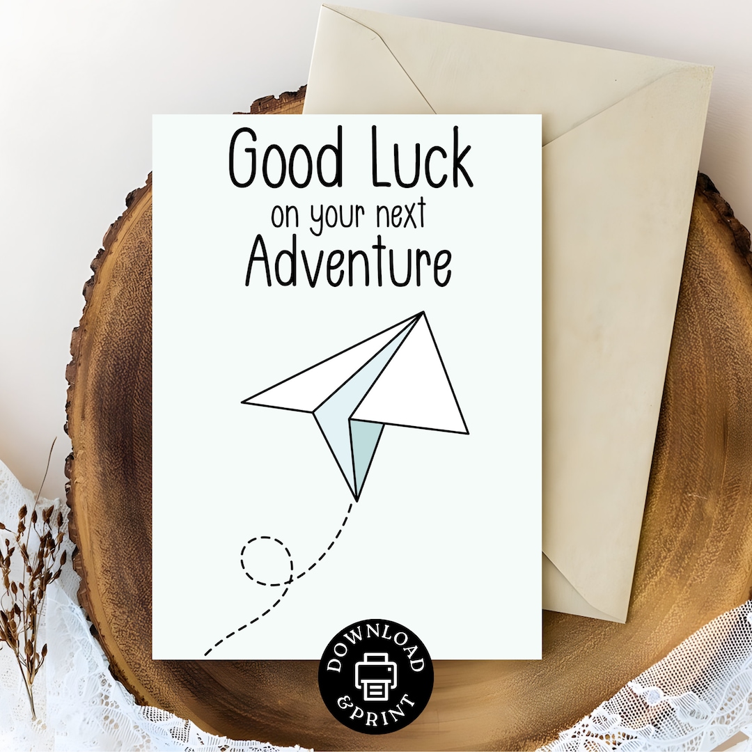 Farewell Card Printable Goodbye Card Printable 5x7 Faltkarte Good Bye ...