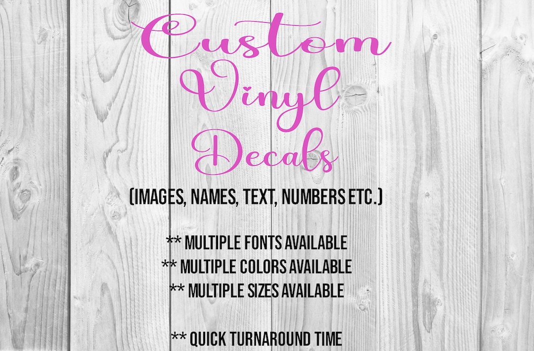 Custom Vinyl Sticker, Oracal Vinyl, Funny Quote, Door Sign, Label ...