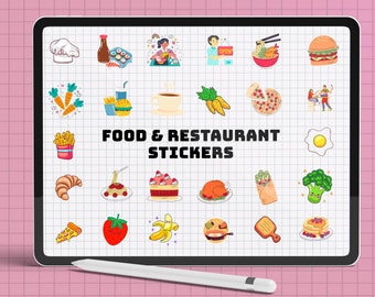 Food Stickers Digital - Etsy